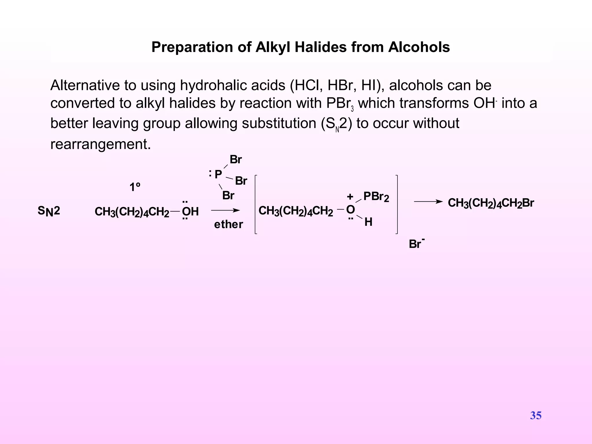 Alkyl halides sn and e reactions | PPT