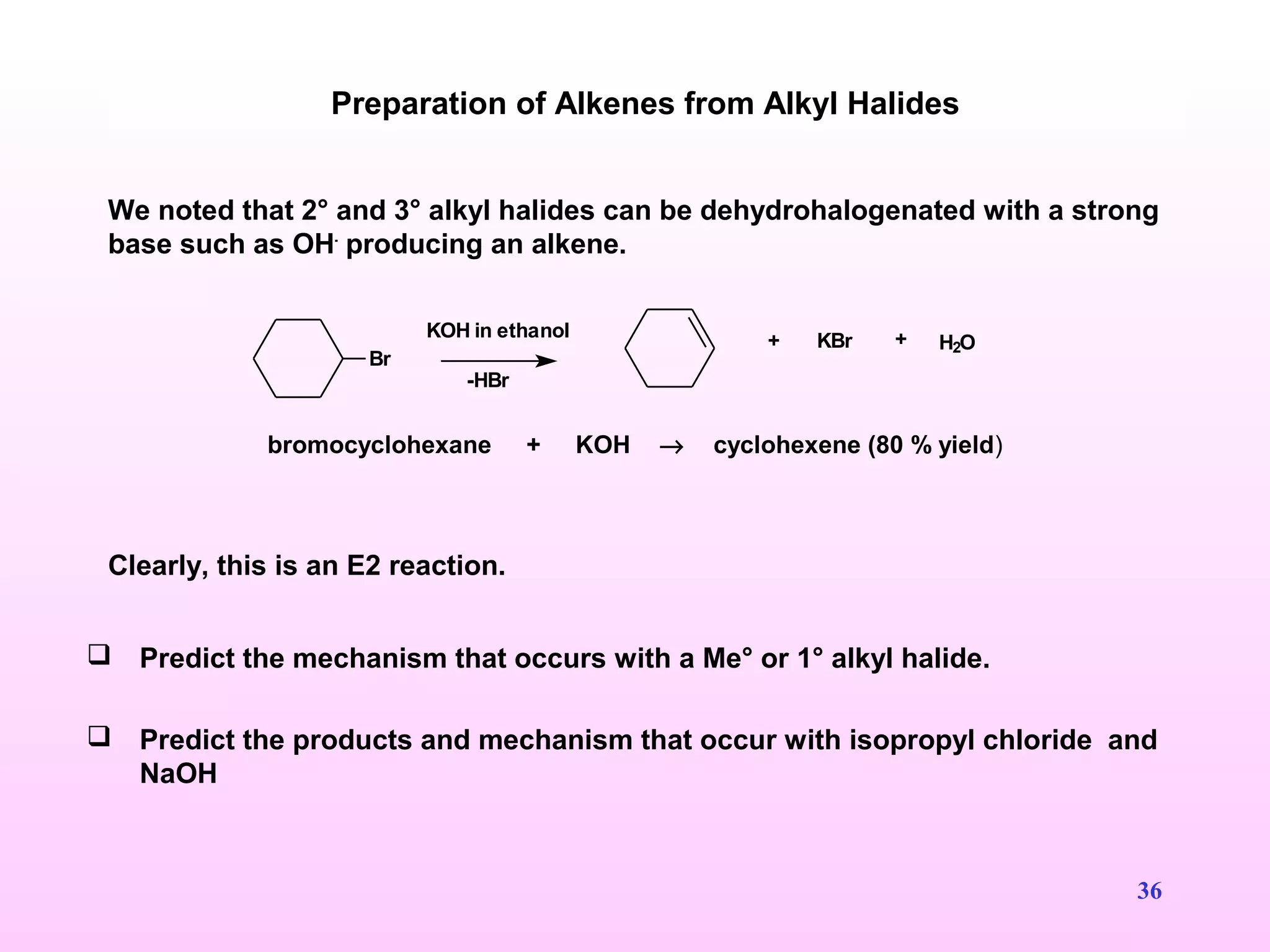 Alkyl halides sn and e reactions | PPT