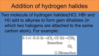 Alkynes -HYDROCARBONS class 11 | PPTX