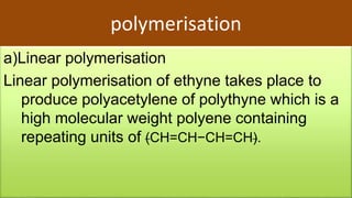 Alkynes -HYDROCARBONS class 11 | PPTX