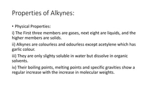 Alkynes | PPTX