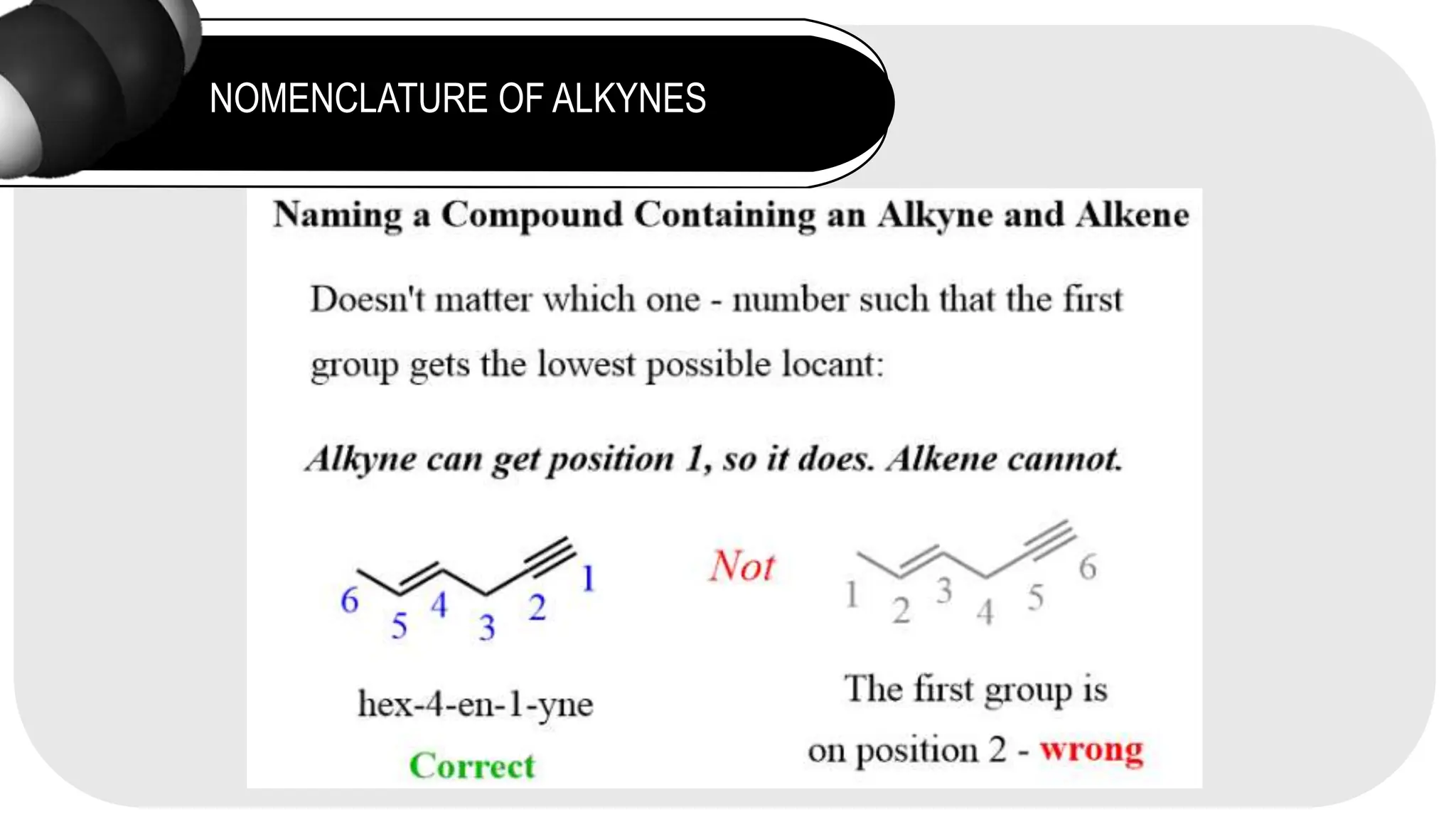 Alkynes, characteristics, naming, and synthesis | PPTX