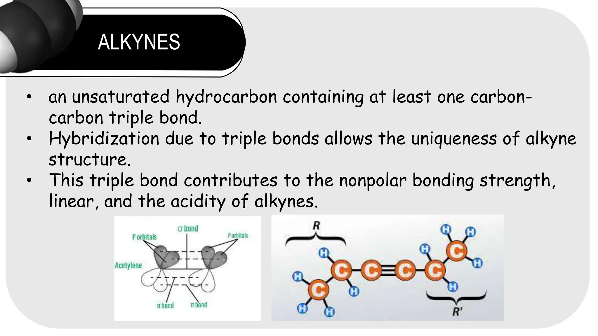 Alkynes, characteristics, naming, and synthesis | PPTX