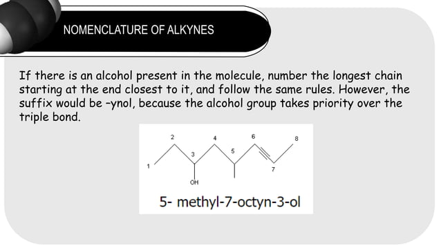 Alkynes, characteristics, naming, and synthesis | PPTX | Chemistry | Science