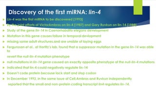 Mirna and its applications | PPTX