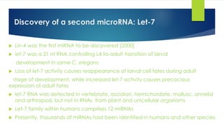 Mirna and its applications | PPTX