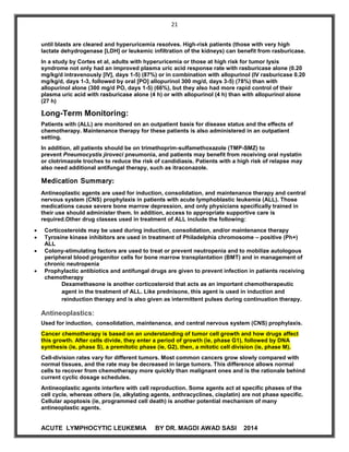All ACUTE LYMPHOBLASTIC LEUKEMIA BY DR MAGDI SASI | PDF