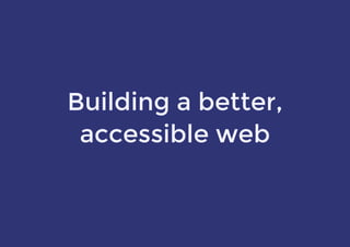 Building a better, accessible web | PDF