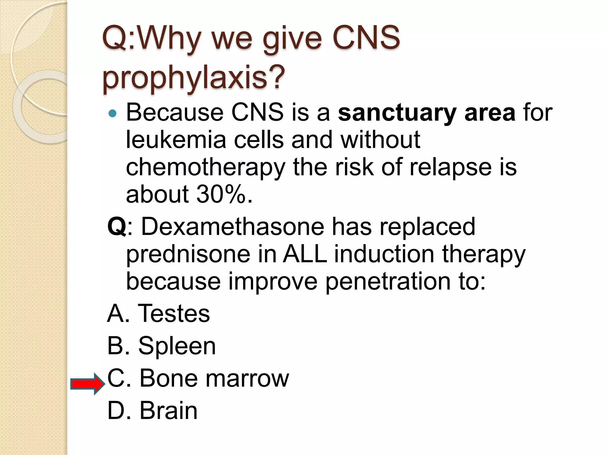 Acute lymphoblastic leukemia approach and treatment | PPTX