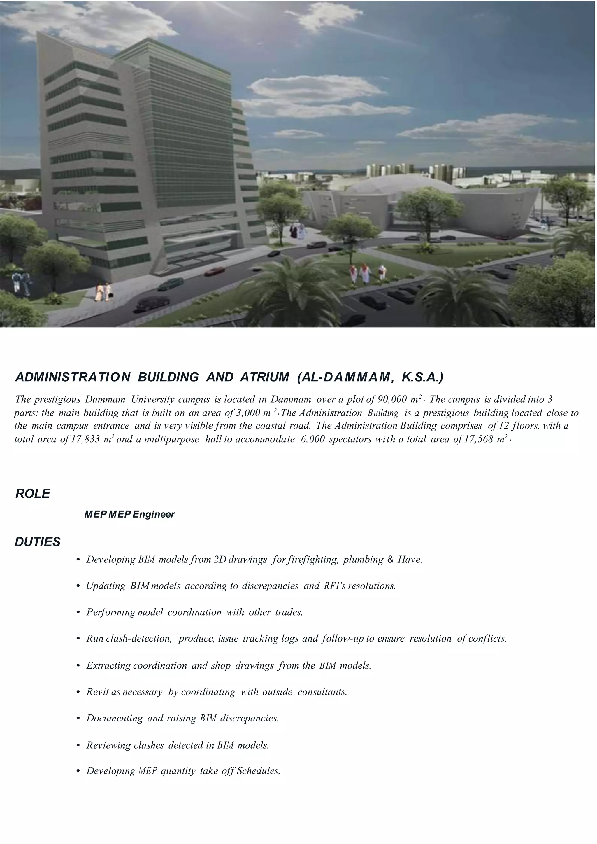 MEP BIM ENGINEER -RAMY ZIDAN -PORTFOLIO | DOCX