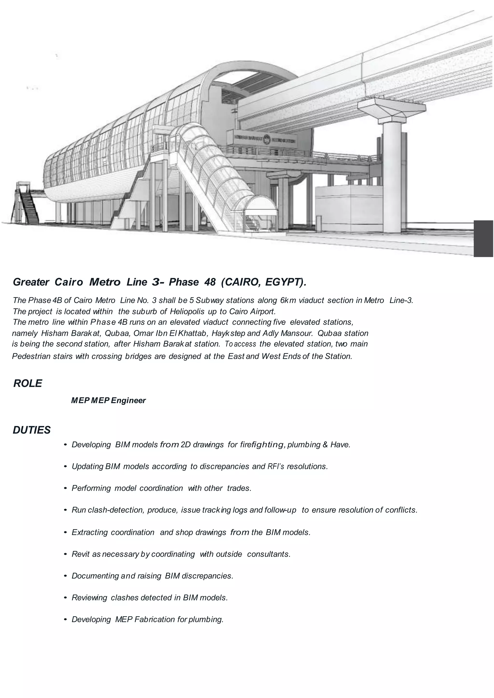 MEP BIM ENGINEER -RAMY ZIDAN -PORTFOLIO | DOCX