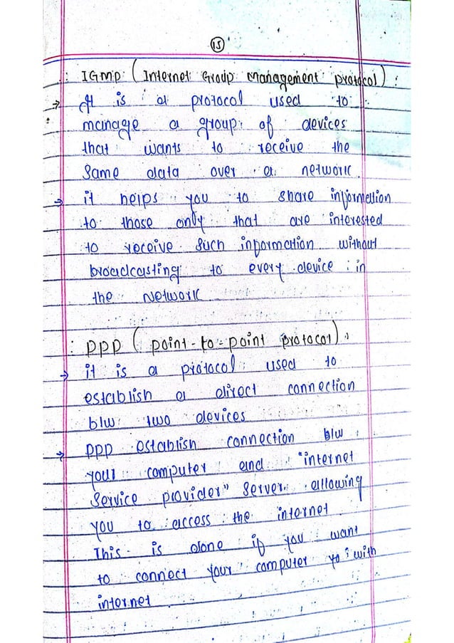Handwritten notes of all protocol by Naeem Khan | PDF