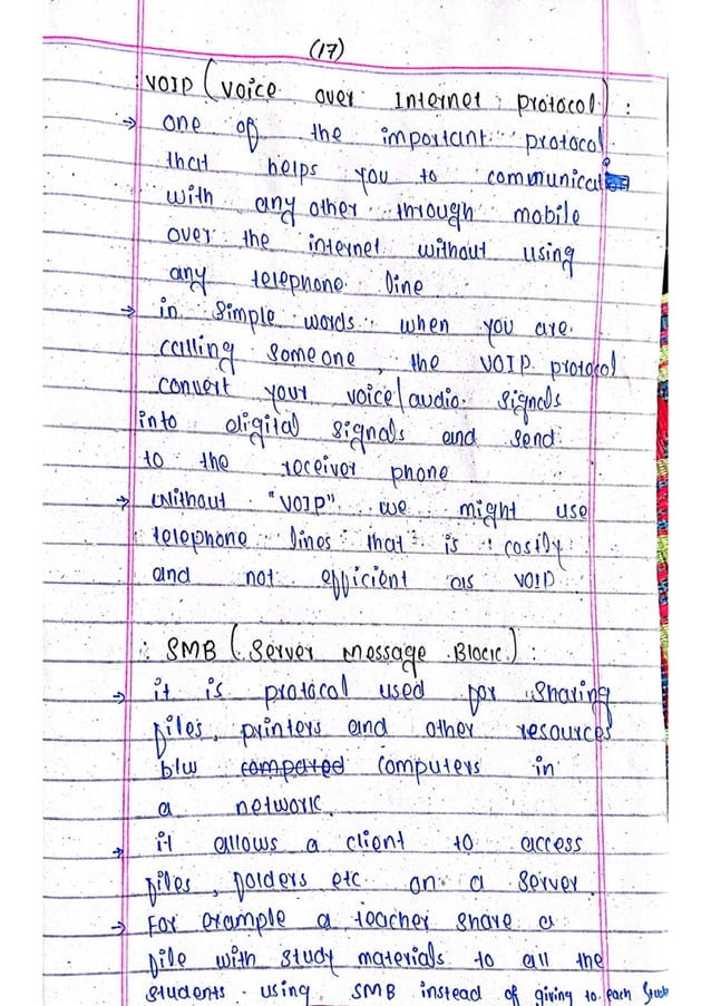 Handwritten notes of all protocol by Naeem Khan | PDF