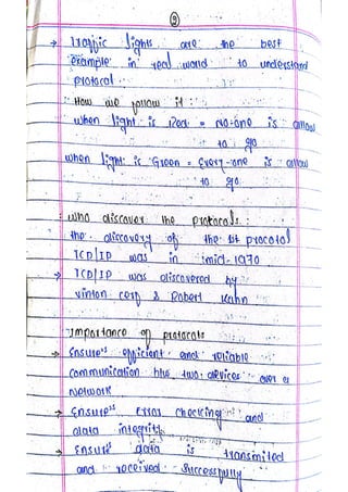 Handwritten notes of all protocol by Naeem Khan | PDF