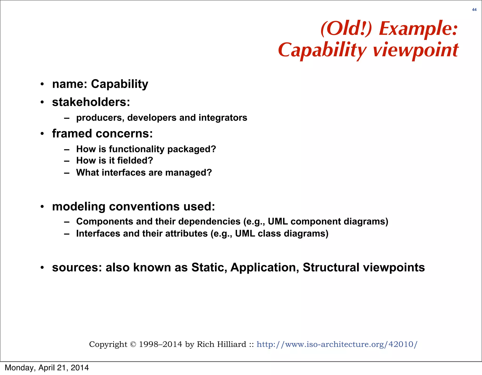 All about ISO/IEC/IEEE 42010 (r5) | PDF