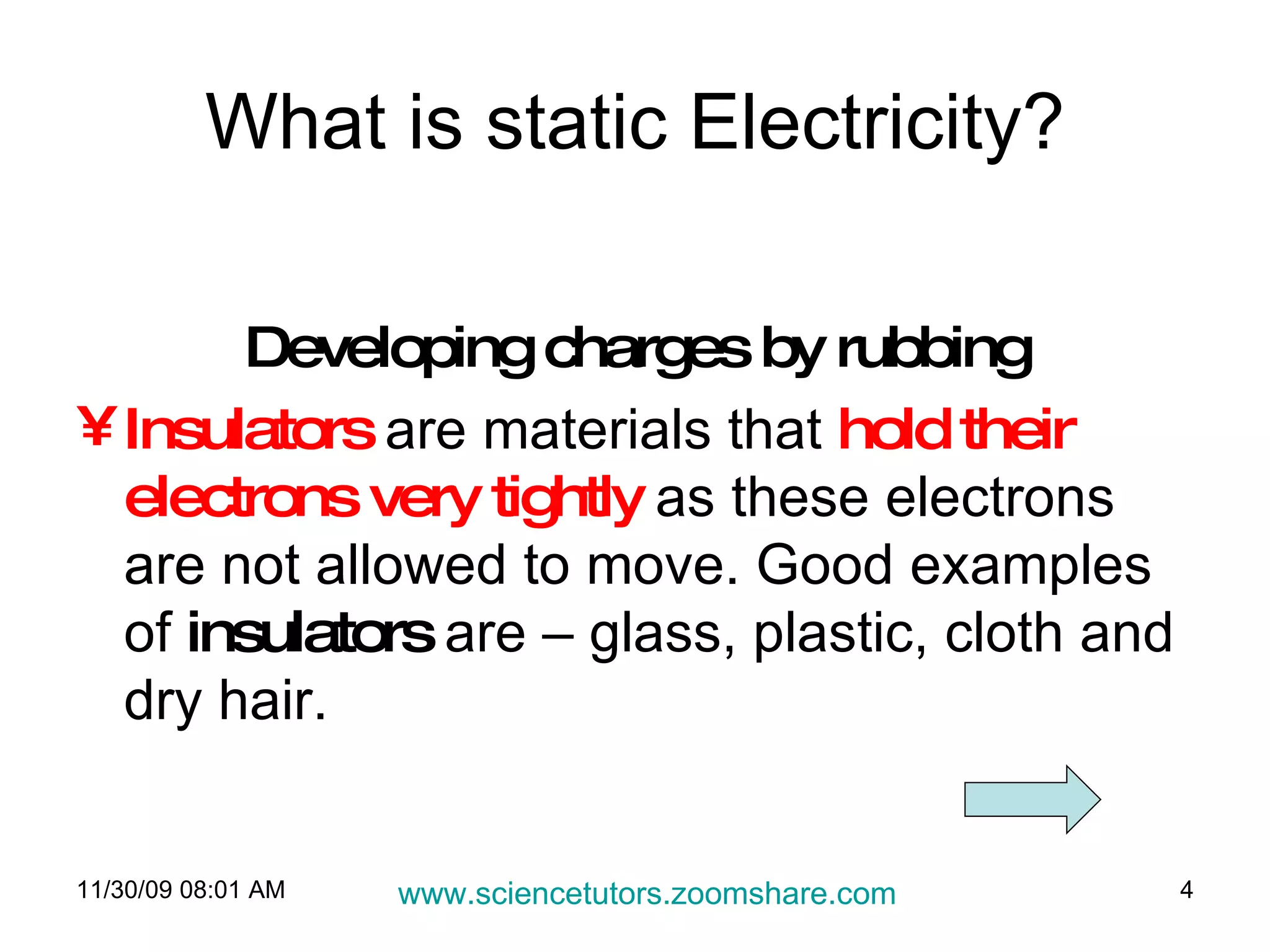 ALL ABOUT ELECTRIC CIRCUITS AND STATIC ELECTRICITY | PPT | Chemistry ...
