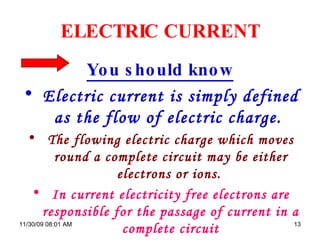 ALL ABOUT ELECTRIC CIRCUITS AND STATIC ELECTRICITY | PPT | Chemistry ...