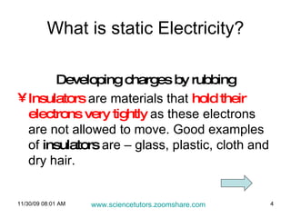 ALL ABOUT ELECTRIC CIRCUITS AND STATIC ELECTRICITY | PPT | Chemistry ...