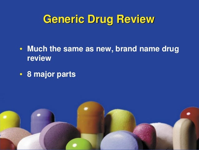 What you want to know about generic drugs