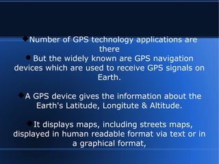 All about-gps-technology | PPT