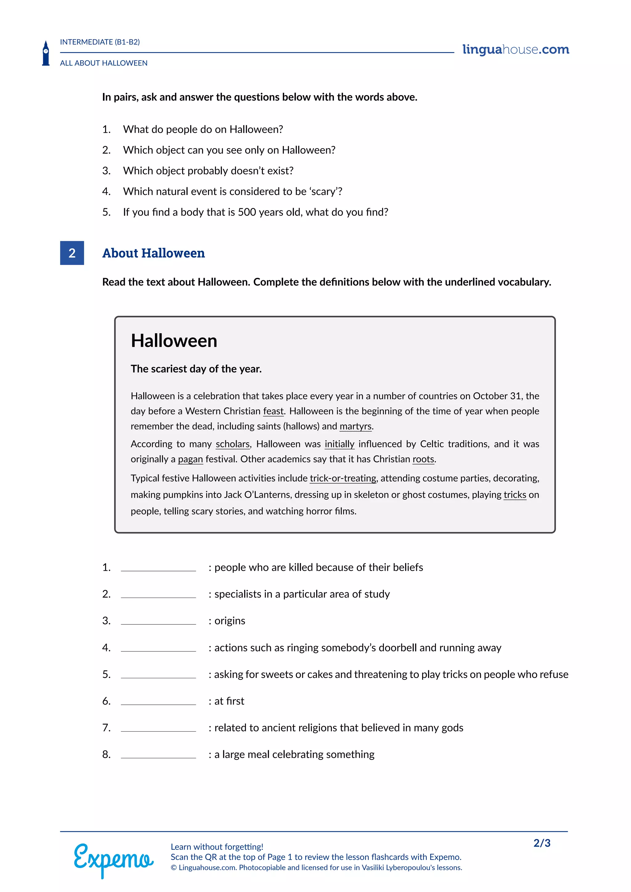All about-halloween-b1-b2-student's | PDF