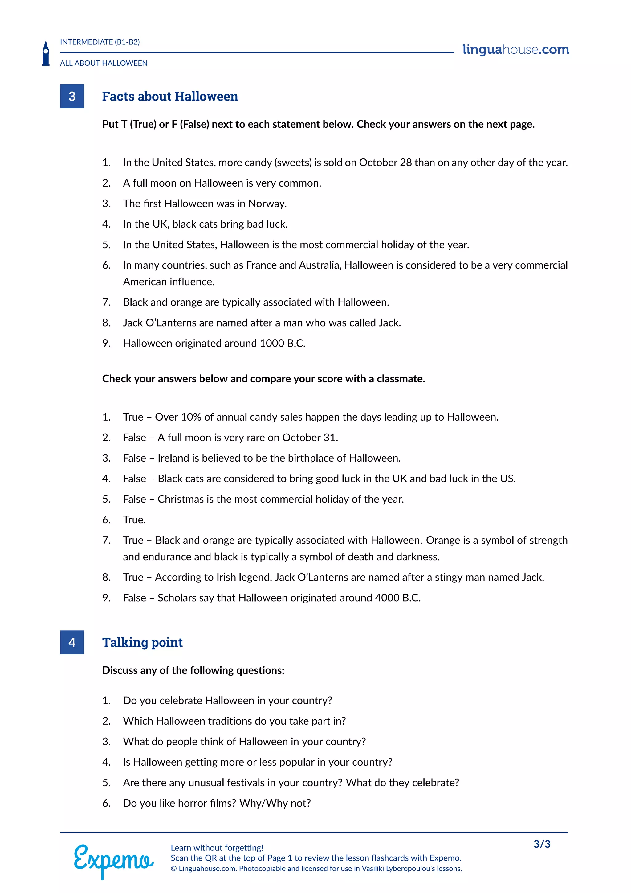 All about-halloween-b1-b2-student's | PDF