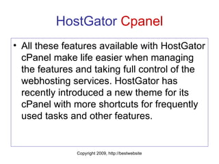 All About Hostgator Cpanel | PPT