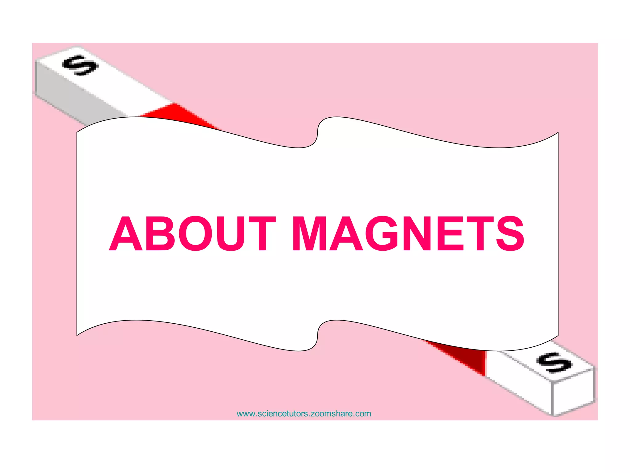 MAGNETS AND MAGNETIC MATERIALS | PPT