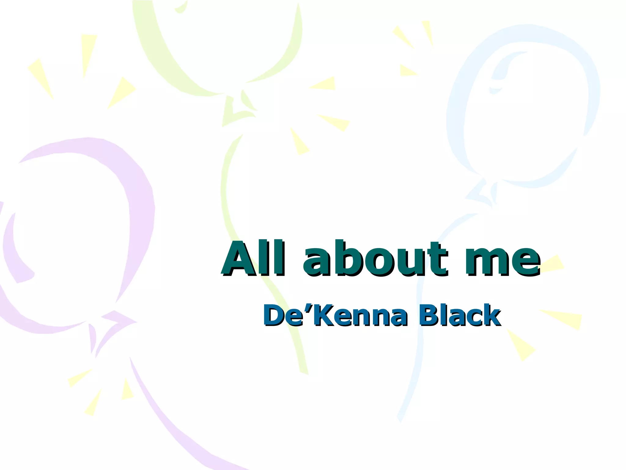 All About Me | PPT