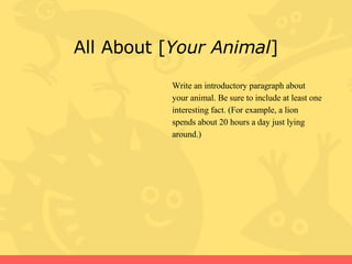 All About [Your Animal] | PPT | Pets