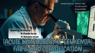 ALL-FAB & WHO Classification pathology pdf | PPT