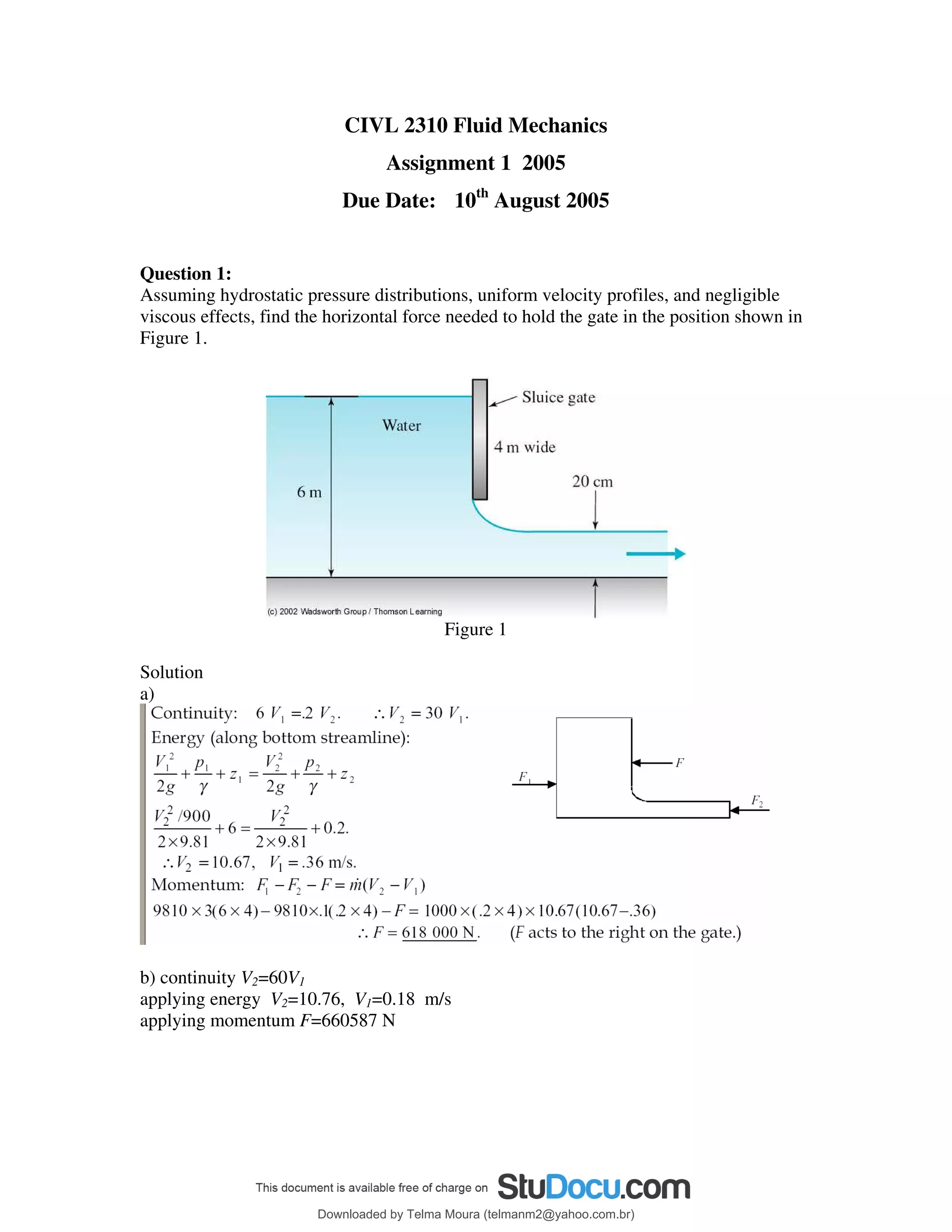 All fluids-assignments | PDF
