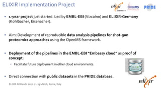 Enabling automated processing and analysis of large-scale proteomics data | PPT