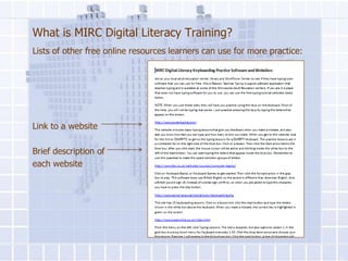 MIRC Digital Literacy training | PPT