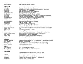 ALL-NFL NETWORK MEMBERSHIP ROSTER | PPT