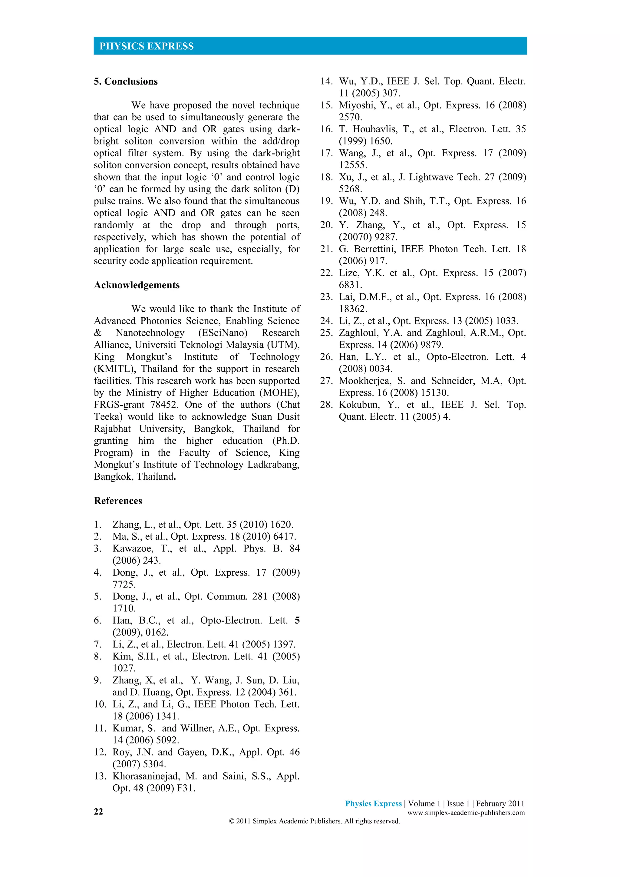 All Optical Logic Xor Xnor Gate Operation Using Microring And Nanoring