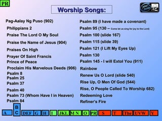 BCBP All songs | PPT