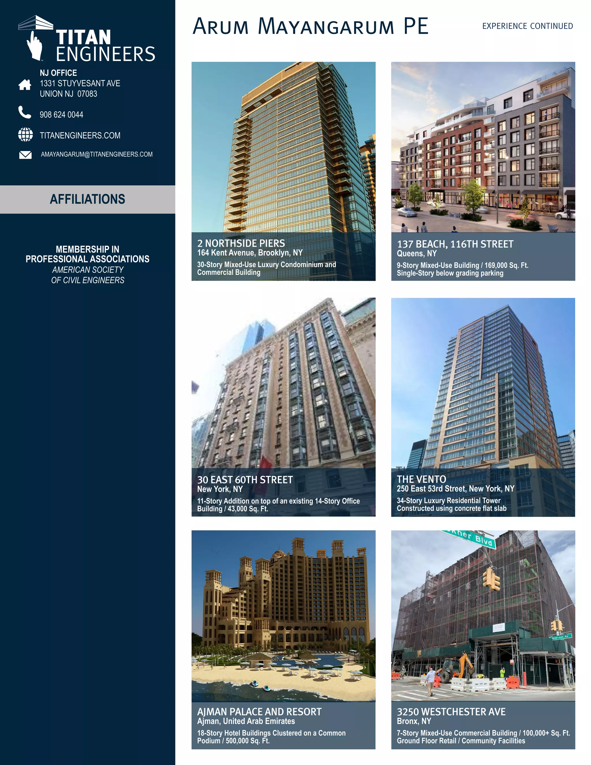 Titan Engineers PC - Statement of Qualifications | PDF