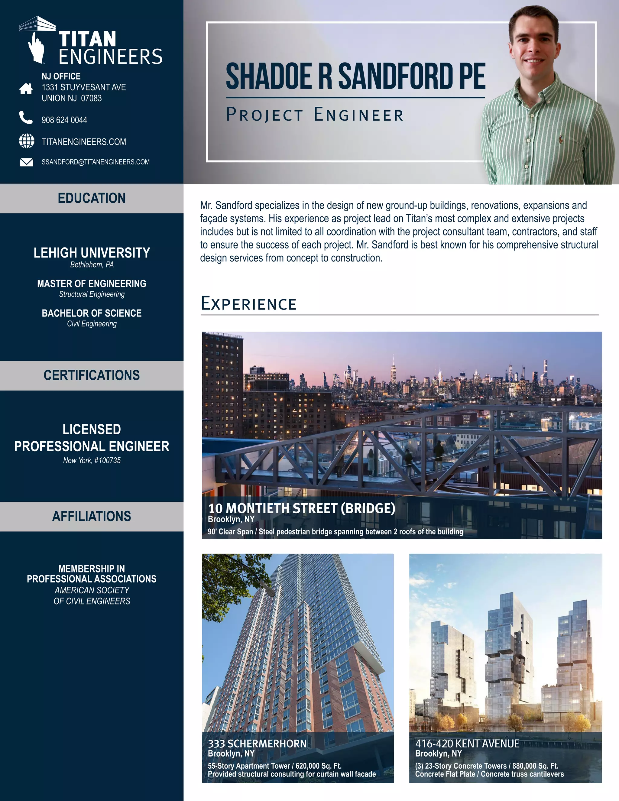 Titan Engineers PC - Statement of Qualifications | PDF