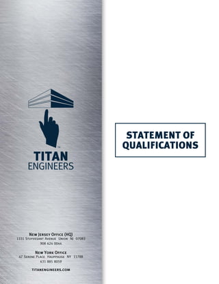 Titan Engineers PC - Statement of Qualifications | PDF