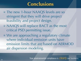 The New Era of National Ambient Air Quality Standards | PPT | Indoor ...