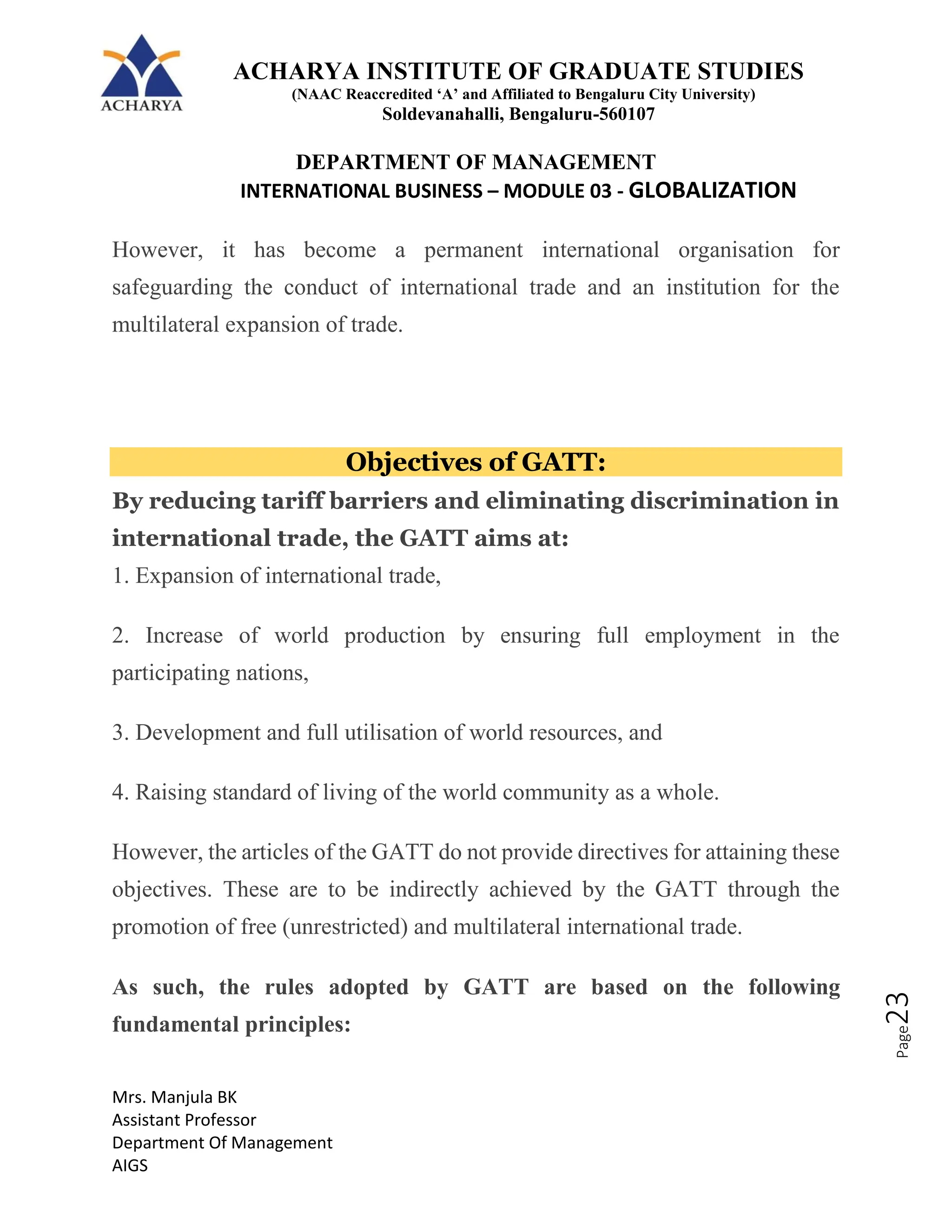 INTERNATIONAL BUSINESS NOTES FOR BBA AND BCOM STUDENTS ALL 5 IB MODULES ...
