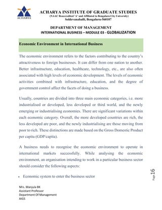 INTERNATIONAL BUSINESS NOTES FOR BBA AND BCOM STUDENTS ALL 5 IB MODULES ...