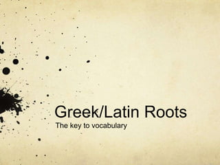All 80 greek roots | PPT