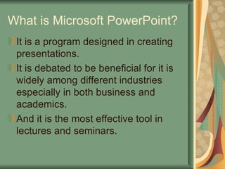All About Microsoft PowerPoint | PPT