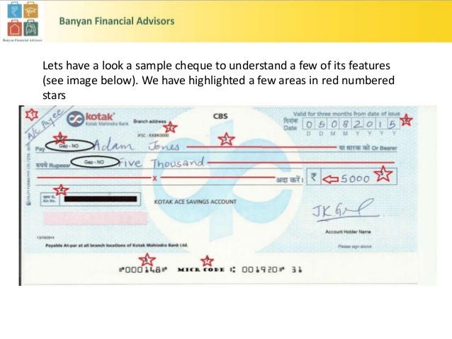 All about a cheque