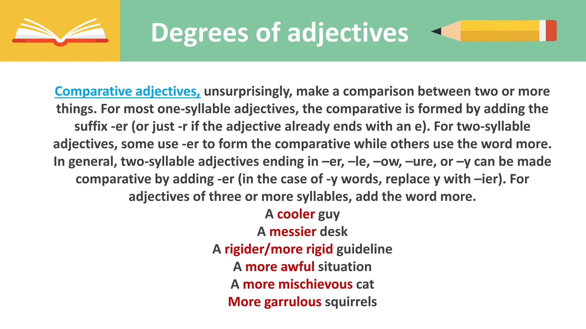ALL ABOUT ADJECTIVE - an introduction to the world of english, part of ...