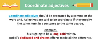 ALL ABOUT ADJECTIVE - an introduction to the world of english, part of ...