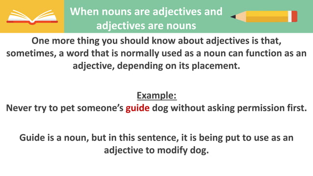 ALL ABOUT ADJECTIVE - an introduction to the world of english, part of ...