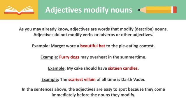 ALL ABOUT ADJECTIVE - an introduction to the world of english, part of ...